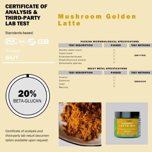 Gourmet latte with mushroom extracts