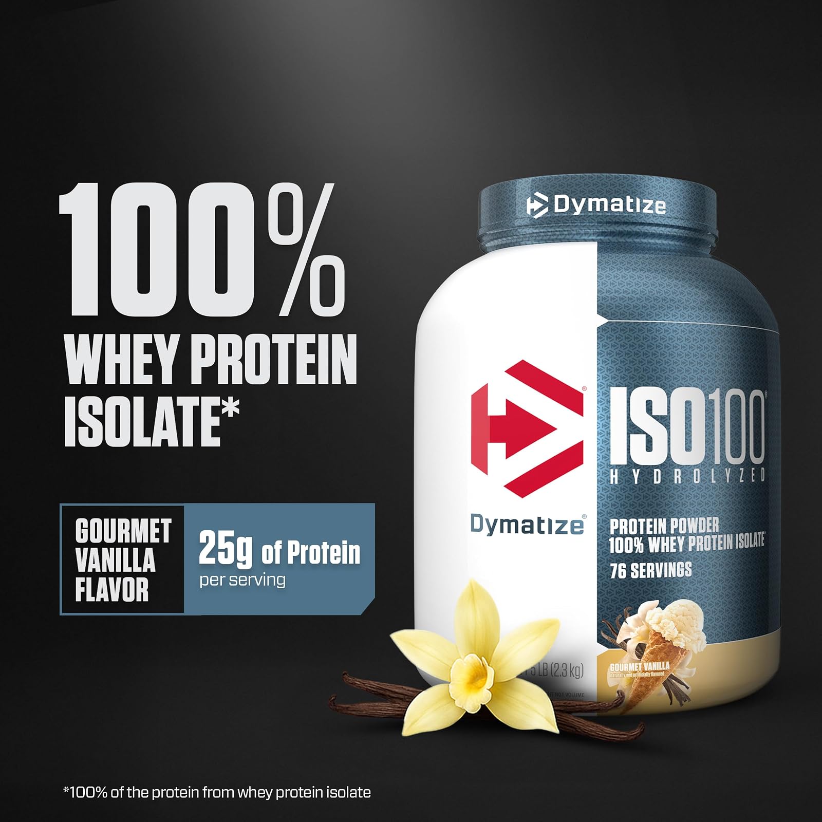 Gourmet vanilla whey protein supplement