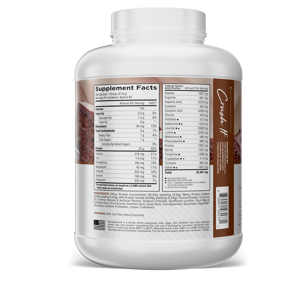 Gourmet whey protein for athletes