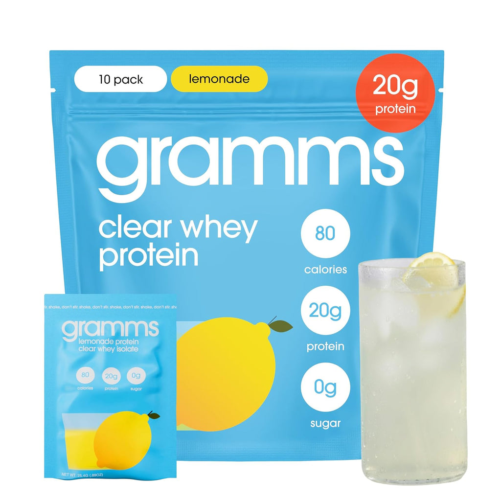 GRAMMS whey protein lemonade flavour