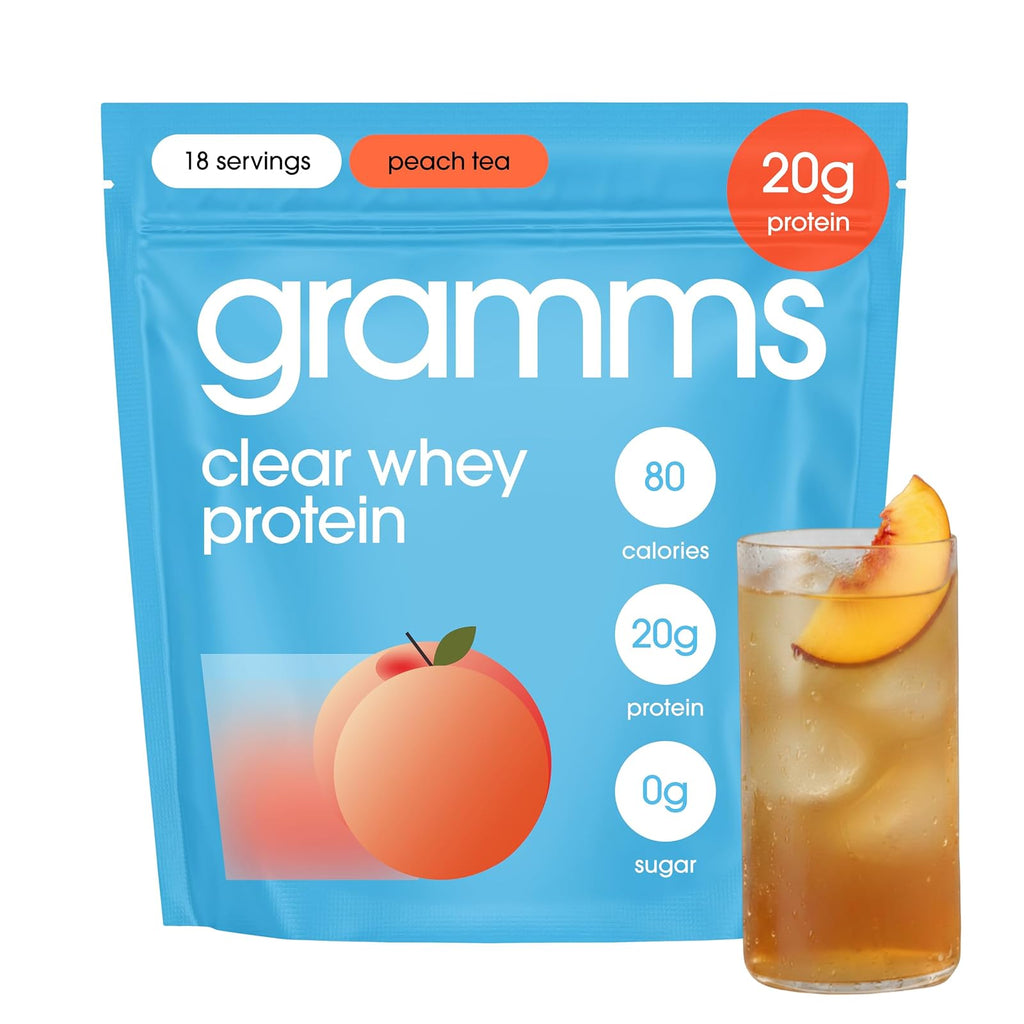 GRAMMS whey protein peach tea flavour