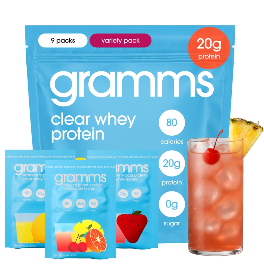 GRAMMS whey protein sample pack