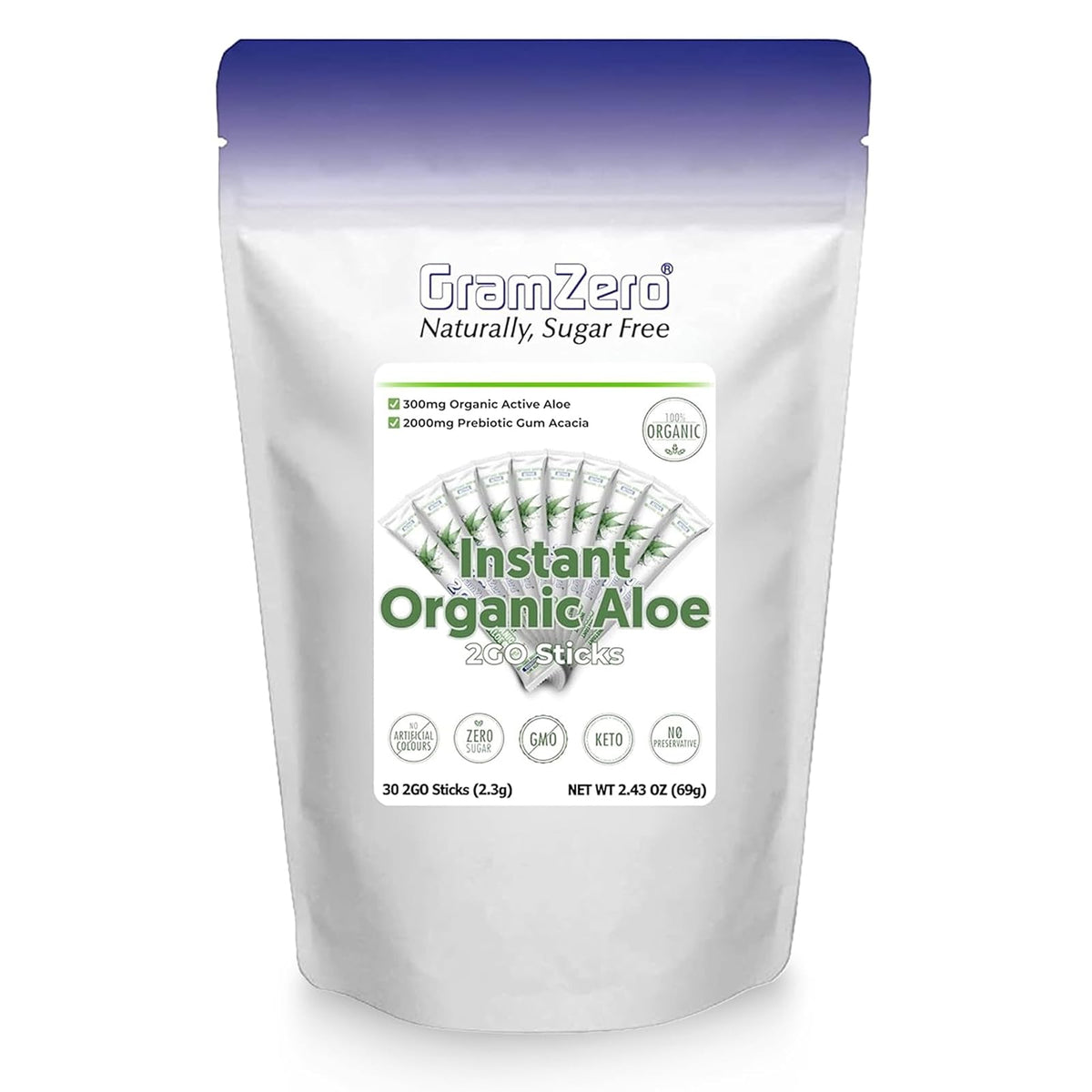 GramZero Organic Aloe 2GO convenience