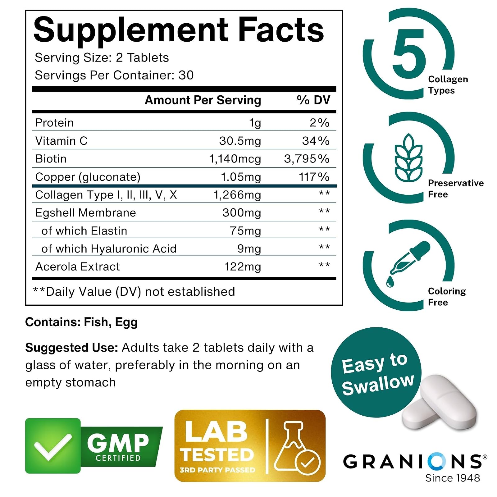 Granions collagen for youthful skin