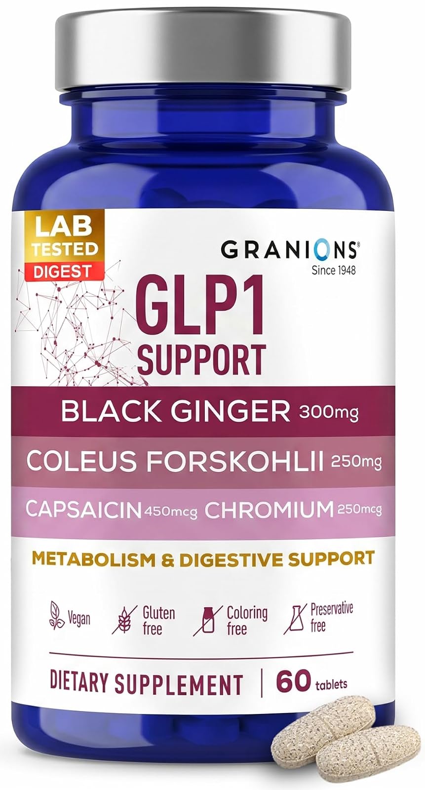 Granions GLP-1 support supplement tablets