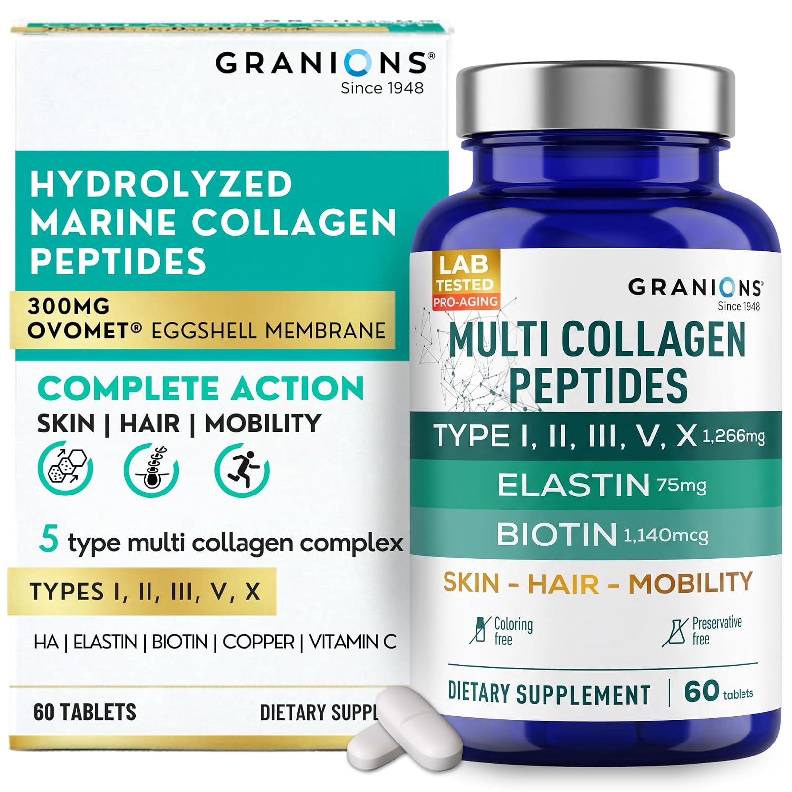 Granions hydrolyzed collagen peptides