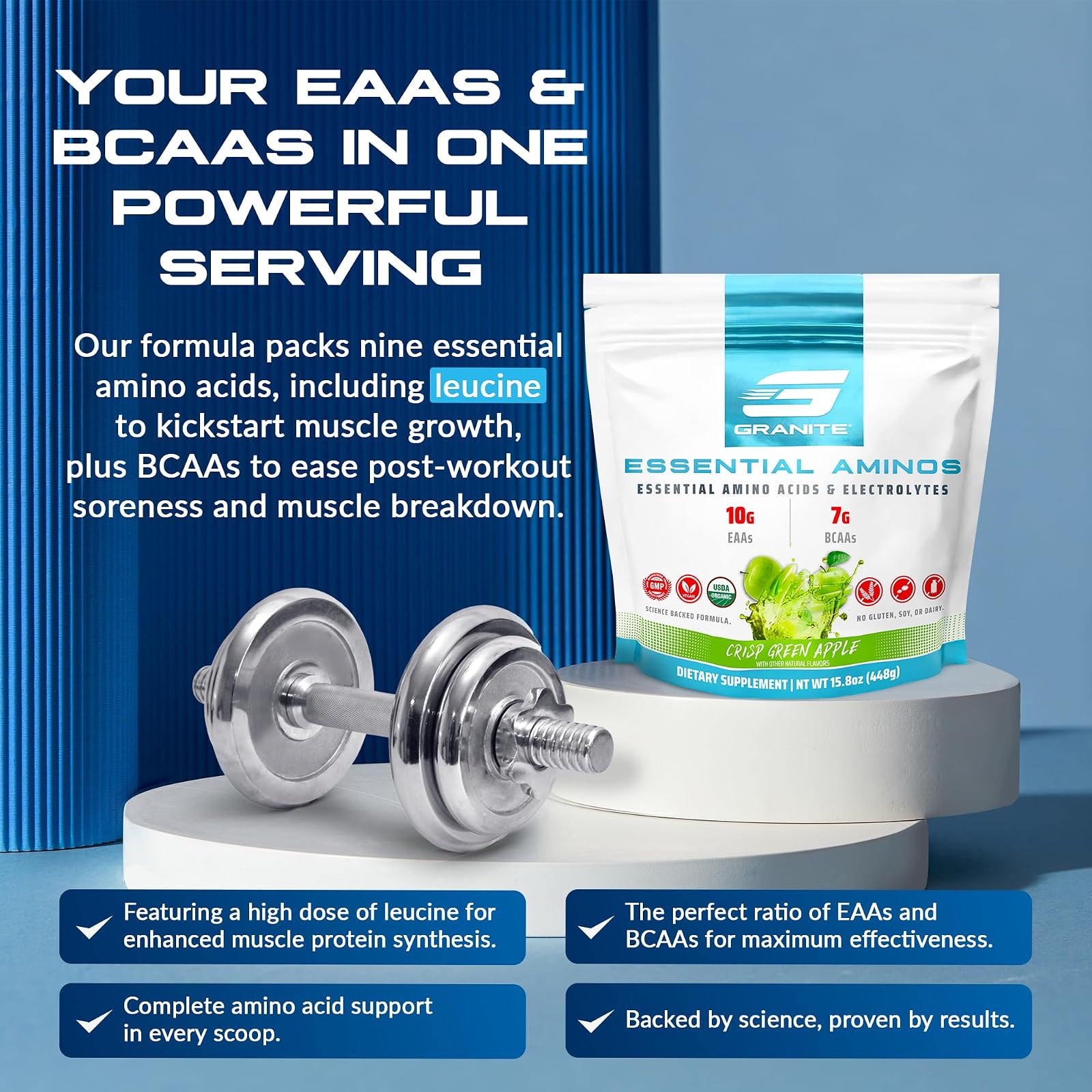Granite amino acids for muscle growth