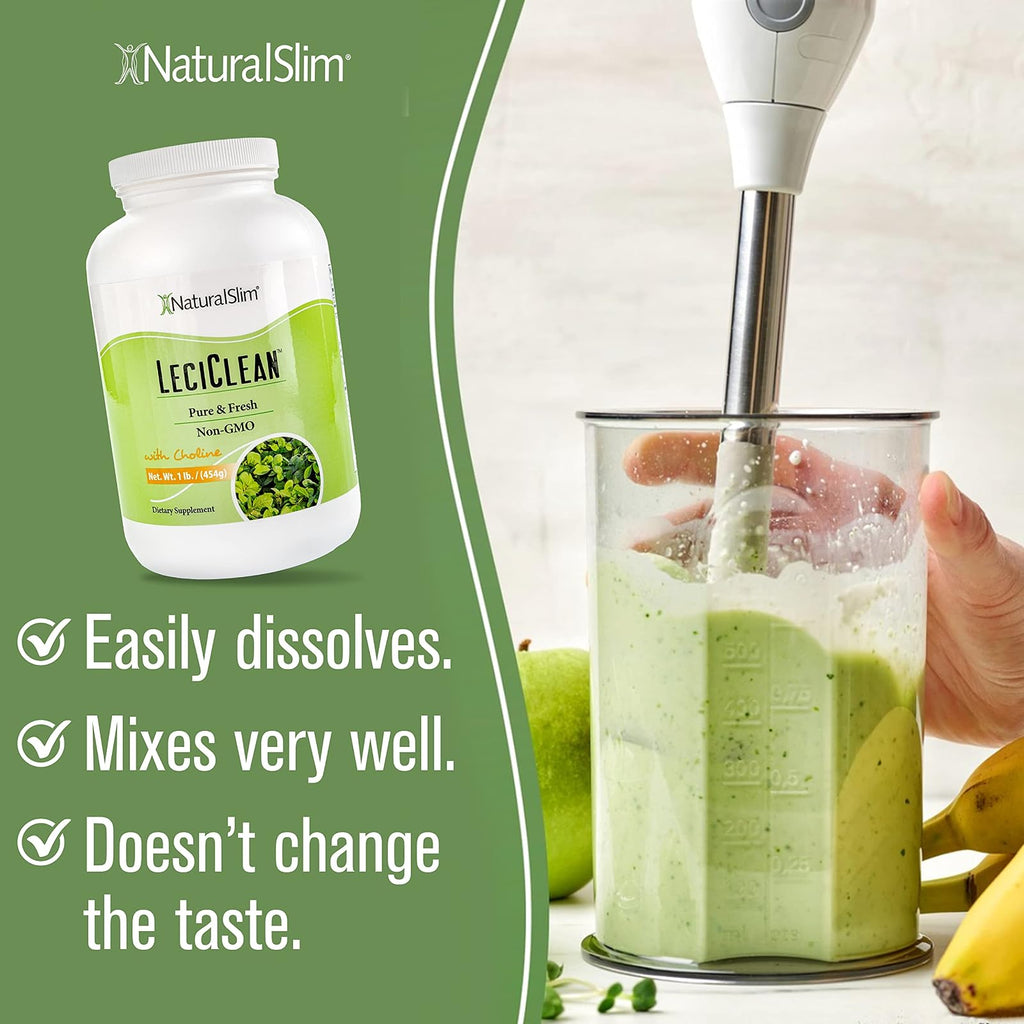 Granulated soy lecithin for smoothies