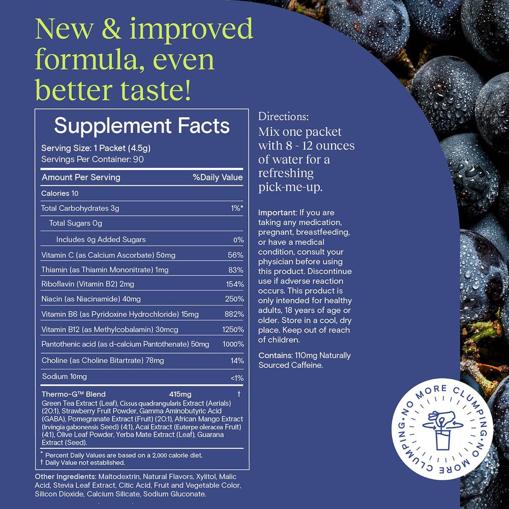 Grape Acai energy powder benefits