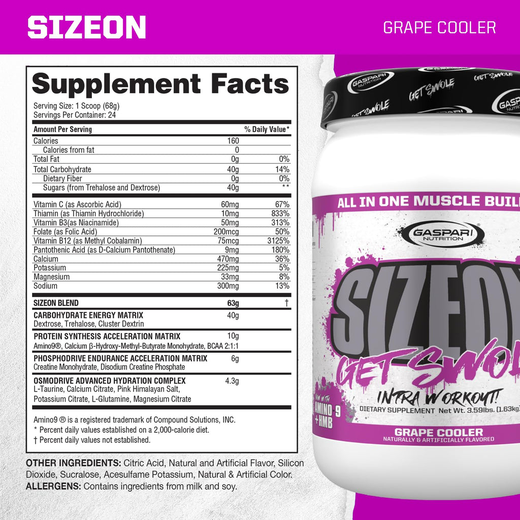 grape cooler intra workout formula