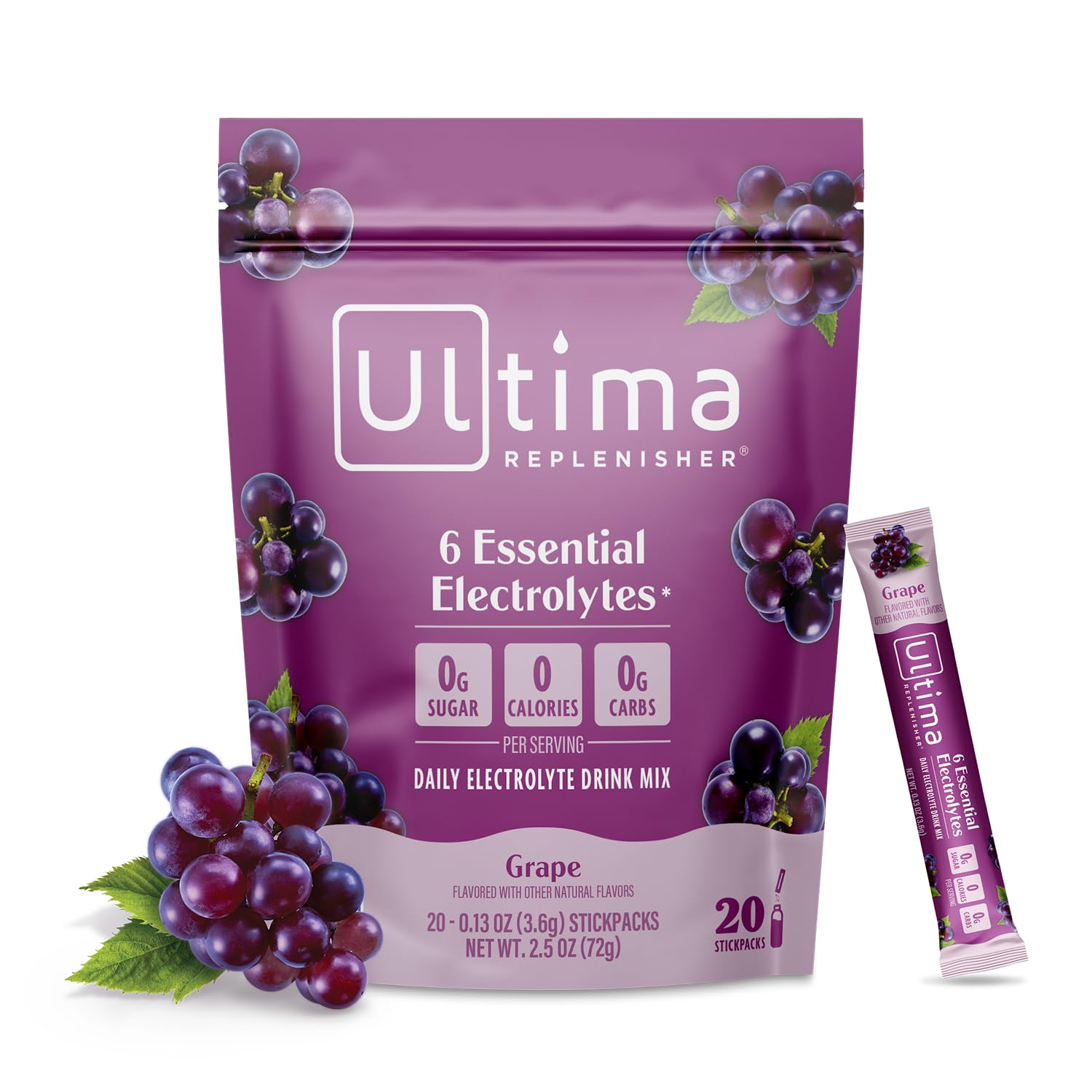 grape electrolyte packets for hydration