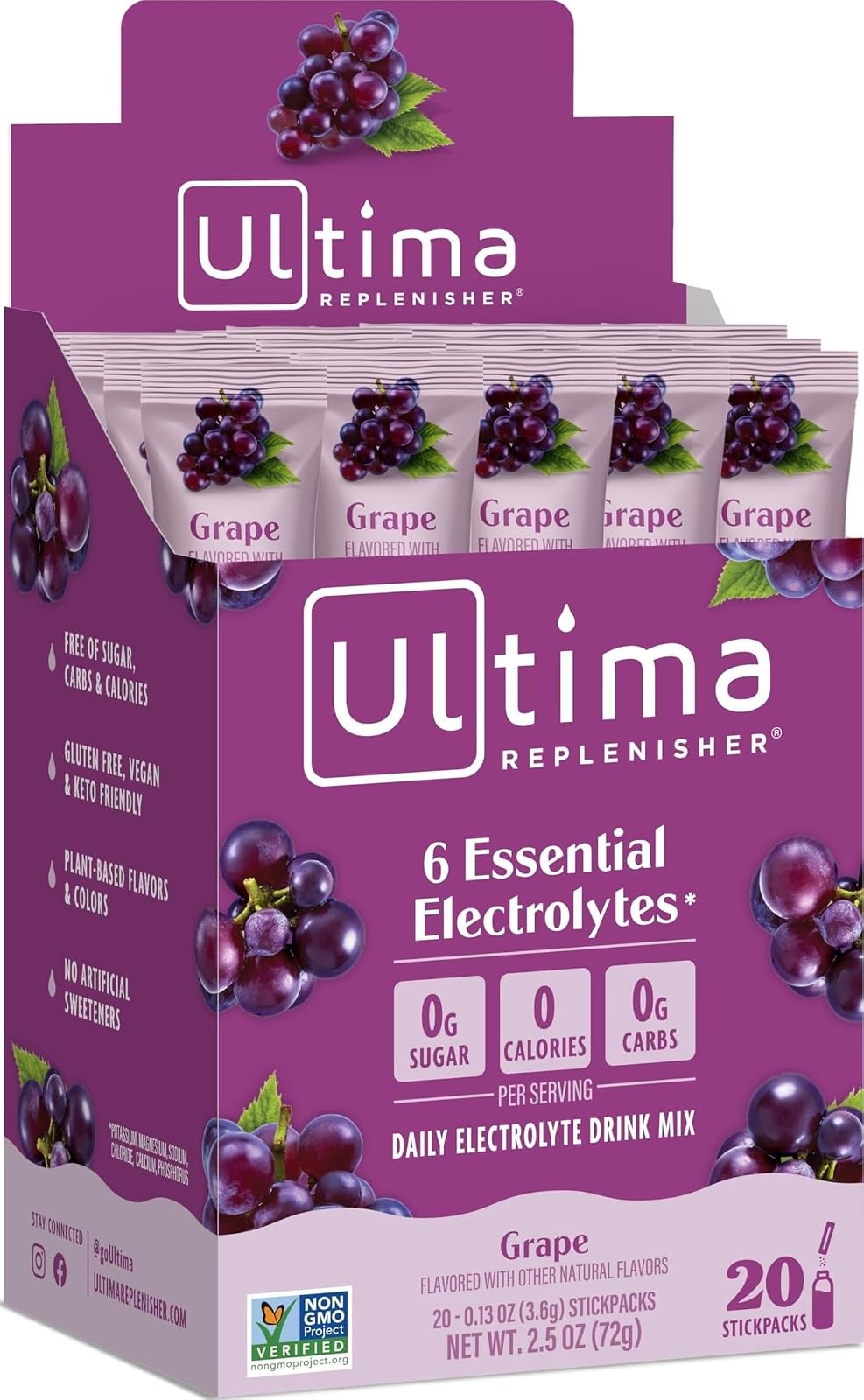 grape electrolyte powder for hydration