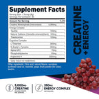 grape flavor creatine monohydrate supplement
