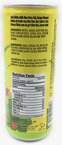 grape flavored aloe vera refreshment