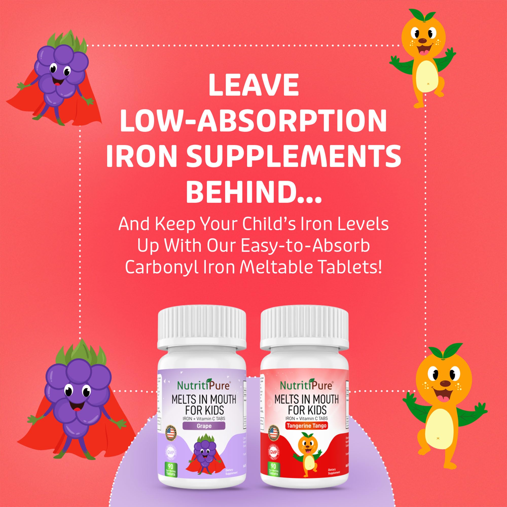 Grape flavored iron for picky eaters