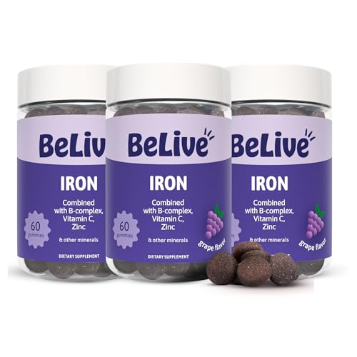 Grape flavored iron supplement