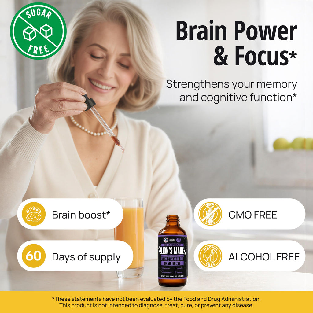 Grape flavored mushroom supplement for clarity