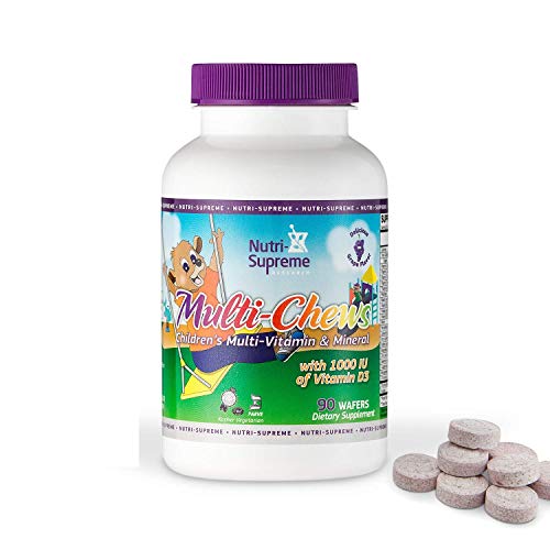 Grape flavour blended vitamin supplements