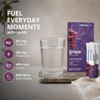grape flavour electrolyte powder mix