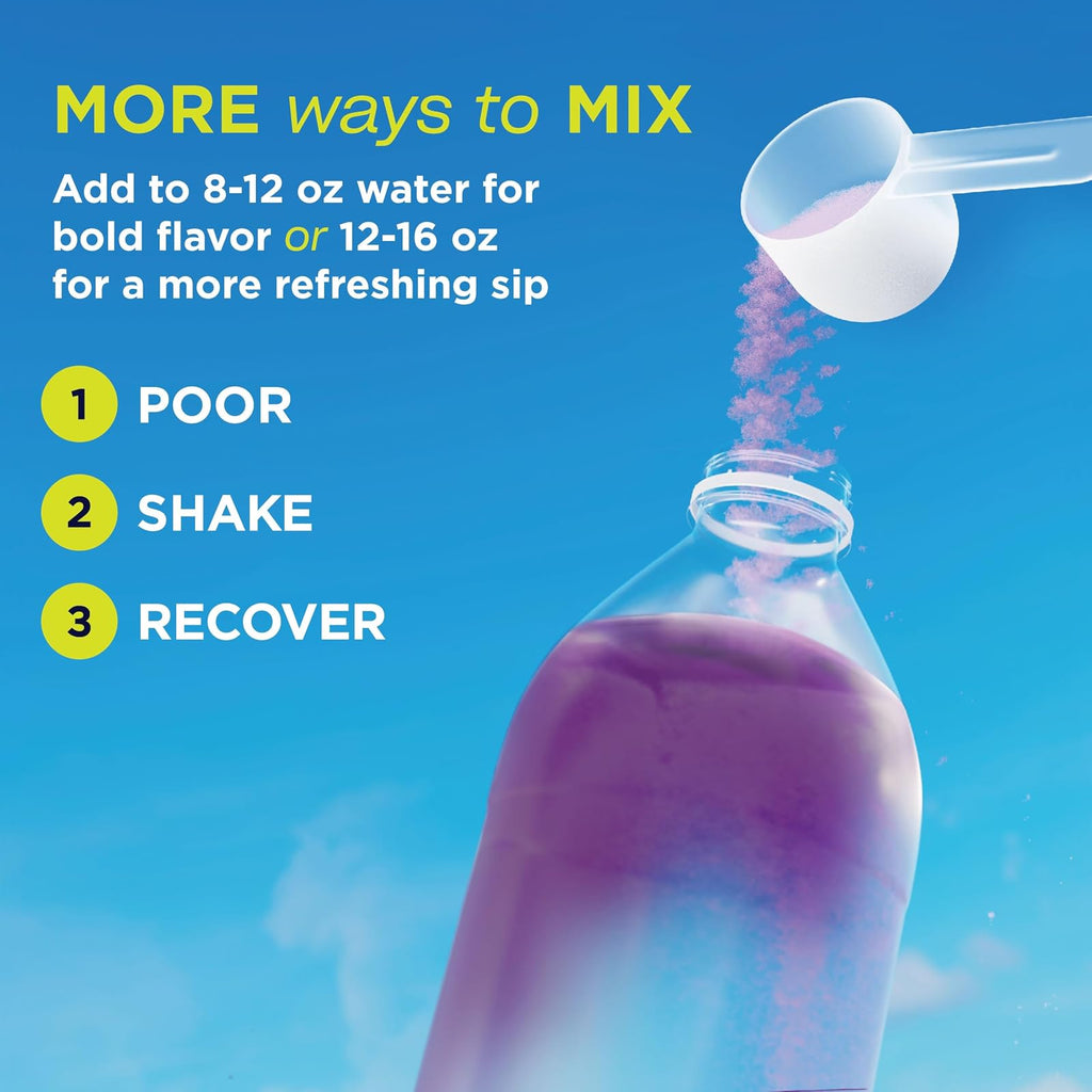 grape flavour electrolyte powder supplement