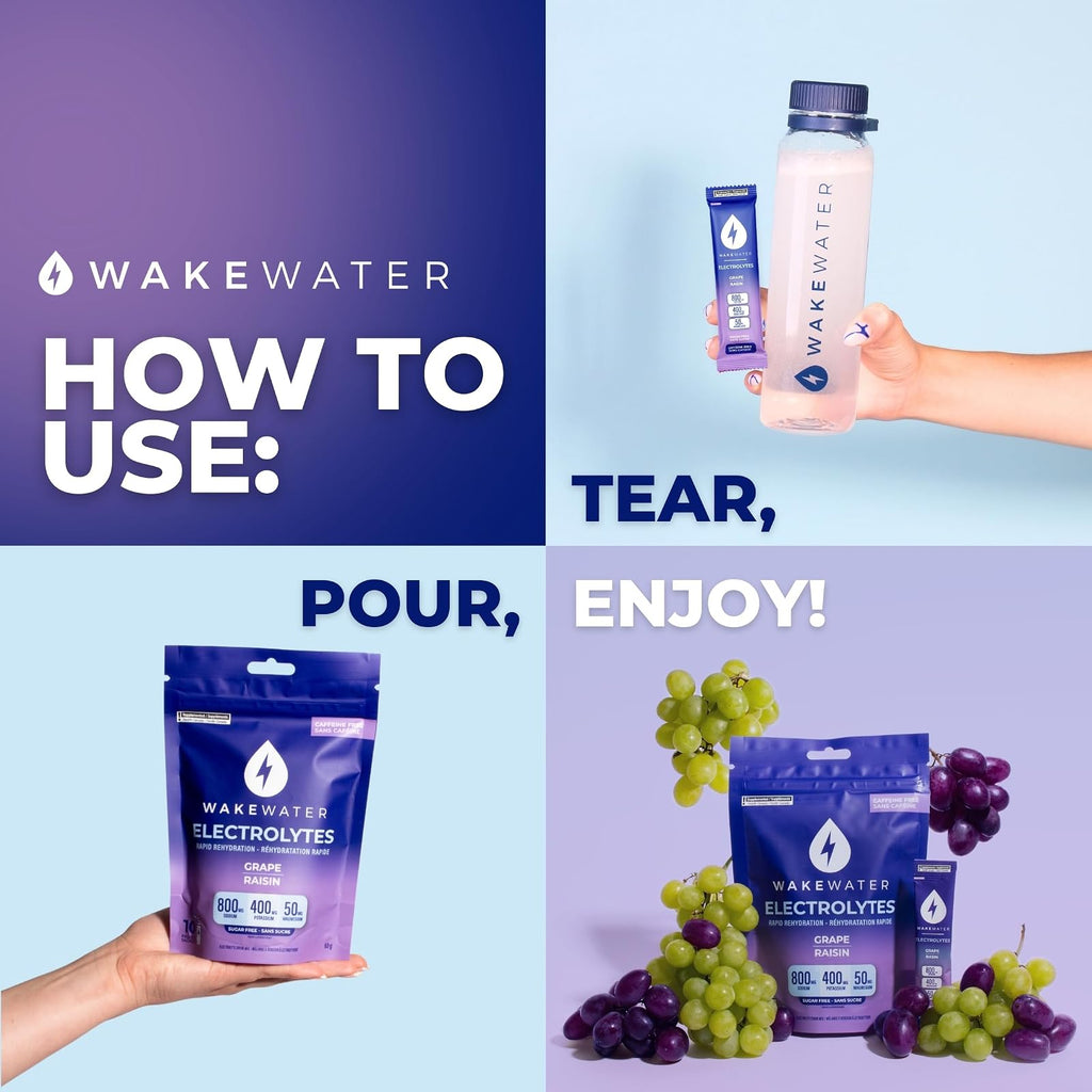 grape flavour electrolyte tablets