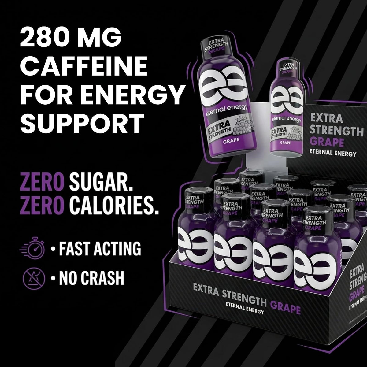 grape flavour energy shot for endurance