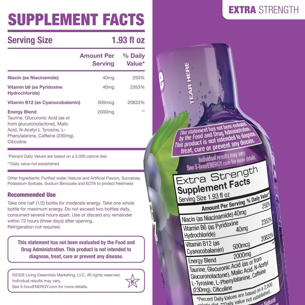 grape flavour energy supplement