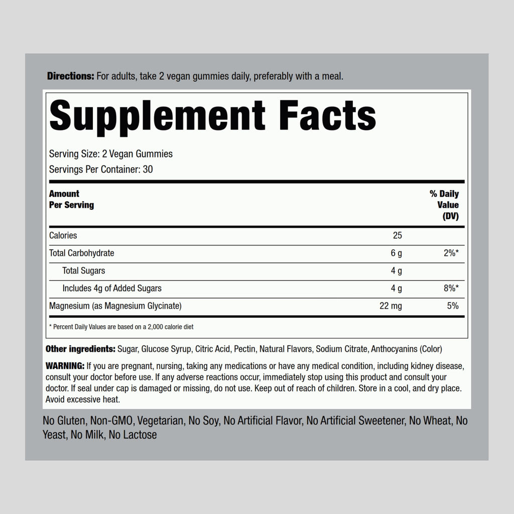 grape flavour magnesium gummies for sleep