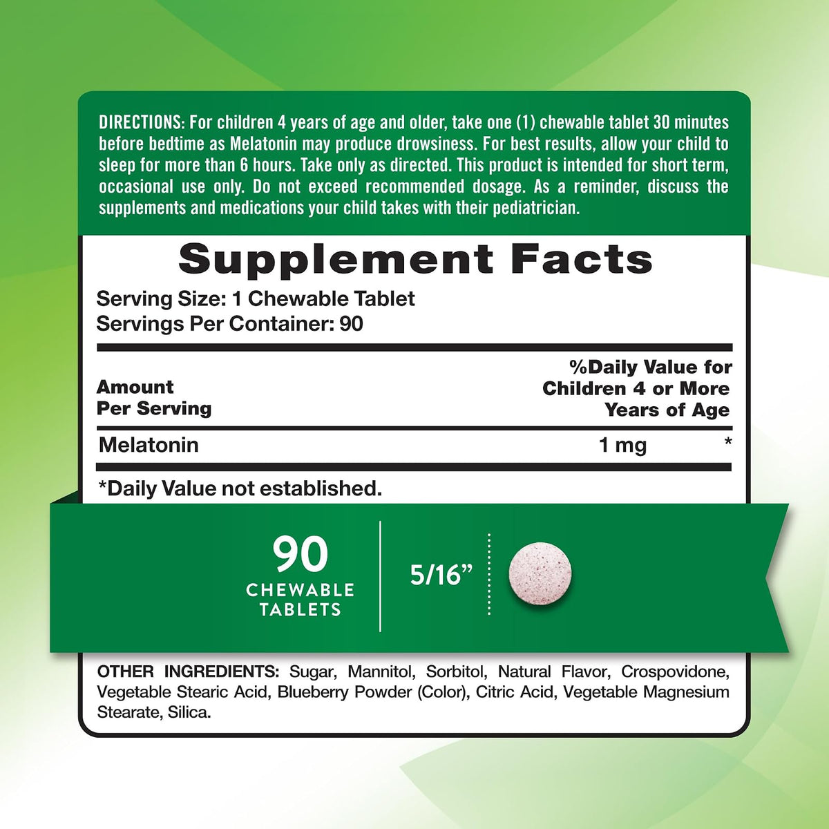 Grape flavour sleep support for kids
