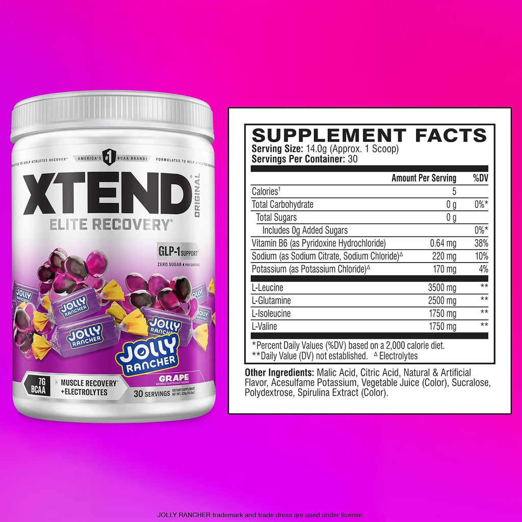 grape flavour Xtend BCAA supplement