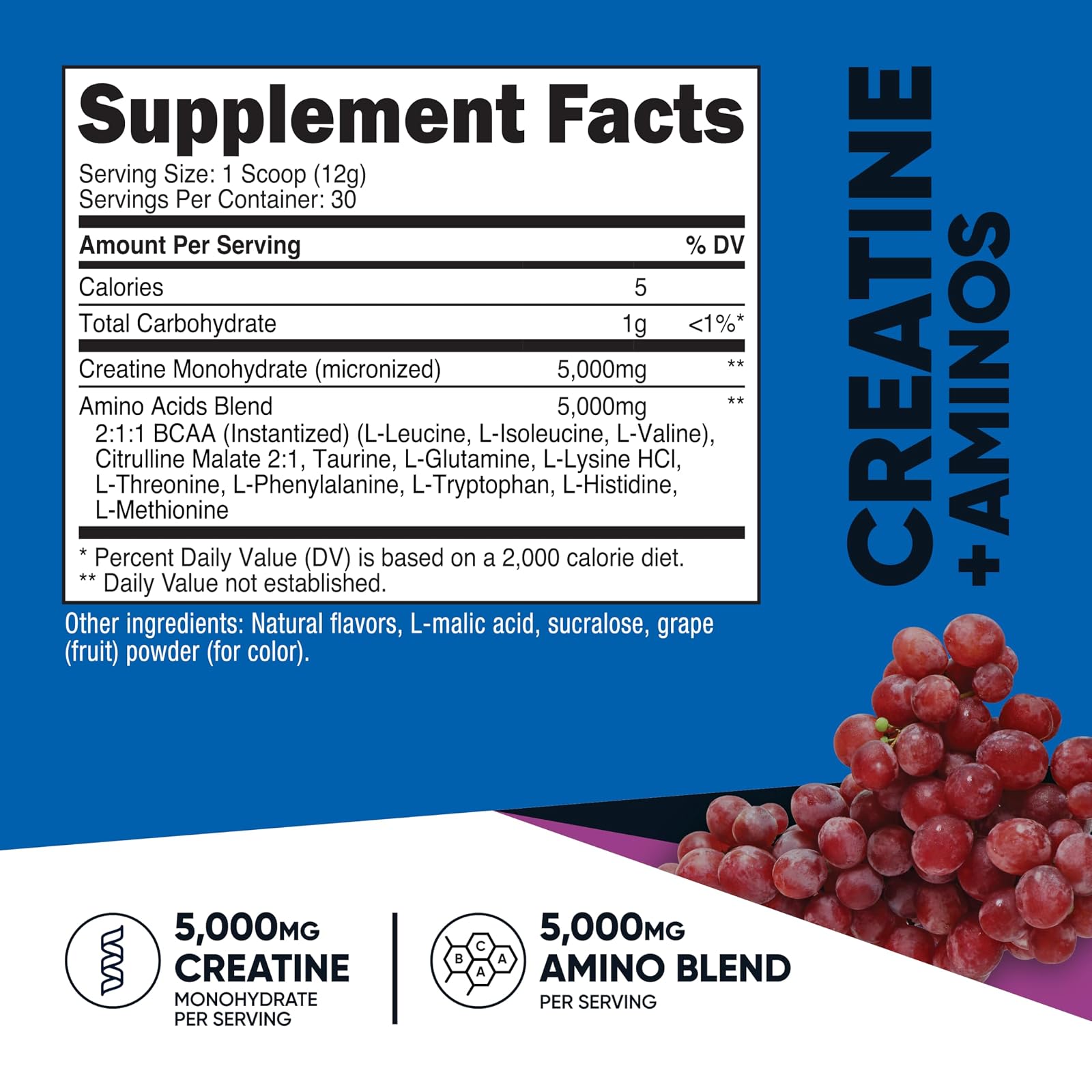 grape flavoured creatine and aminos