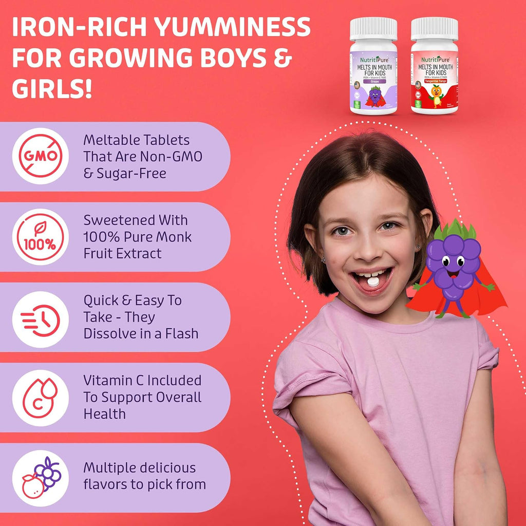 grape flavoured iron tablets for toddlers