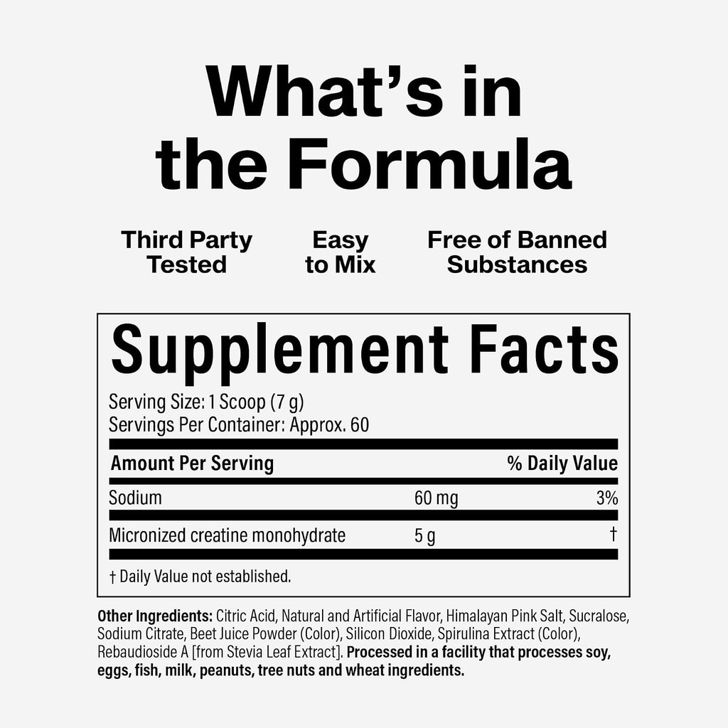 Grape freeze creatine for muscle recovery
