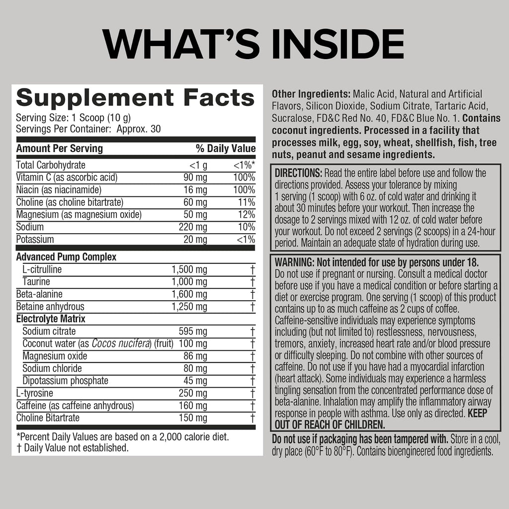 grape pre-workout for endurance