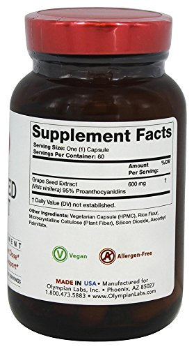 grape seed extract 600mg capsules