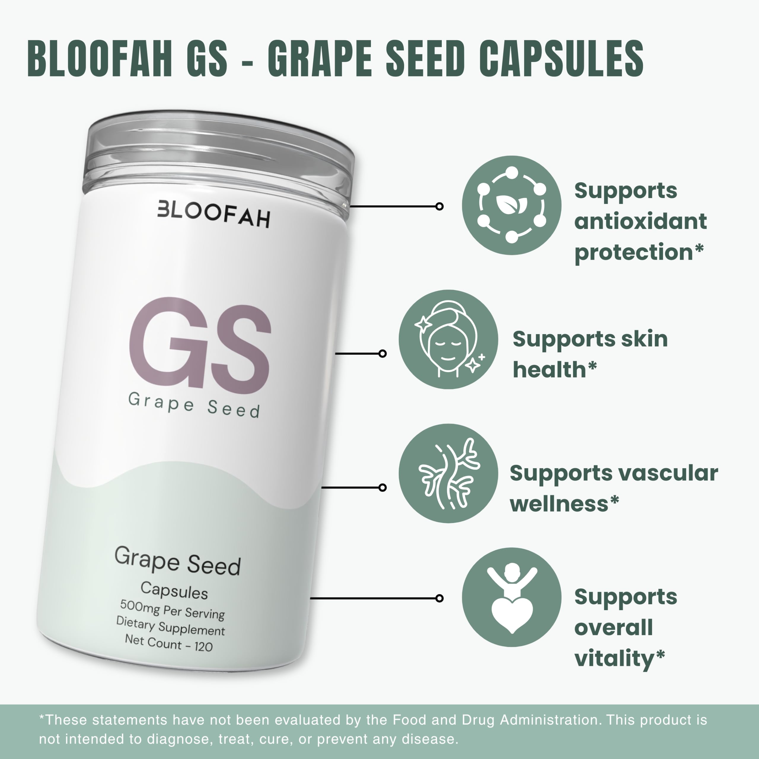 grape seed extract capsules for heart support