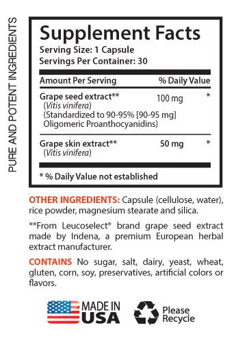 grape seed extract for cardiovascular support