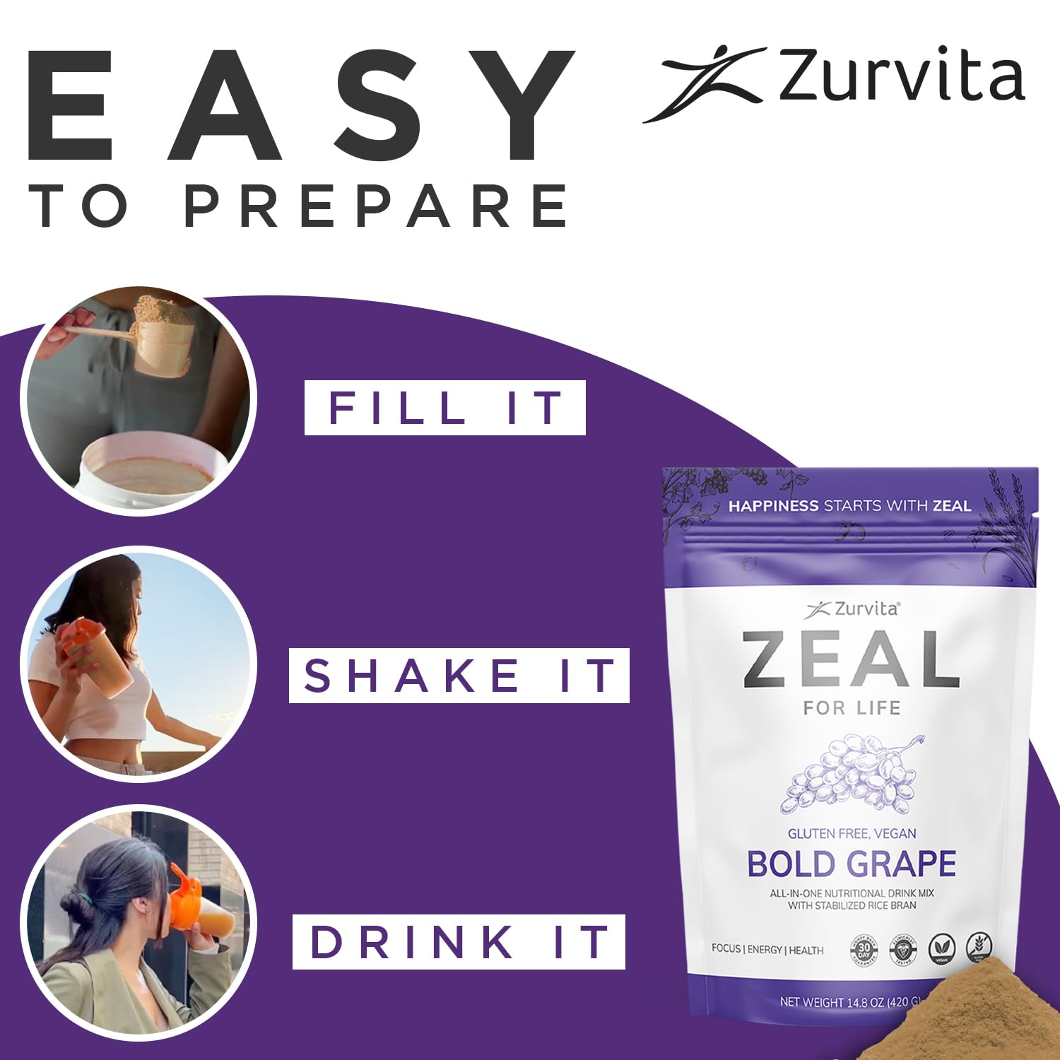 Grape seed extract for energy support