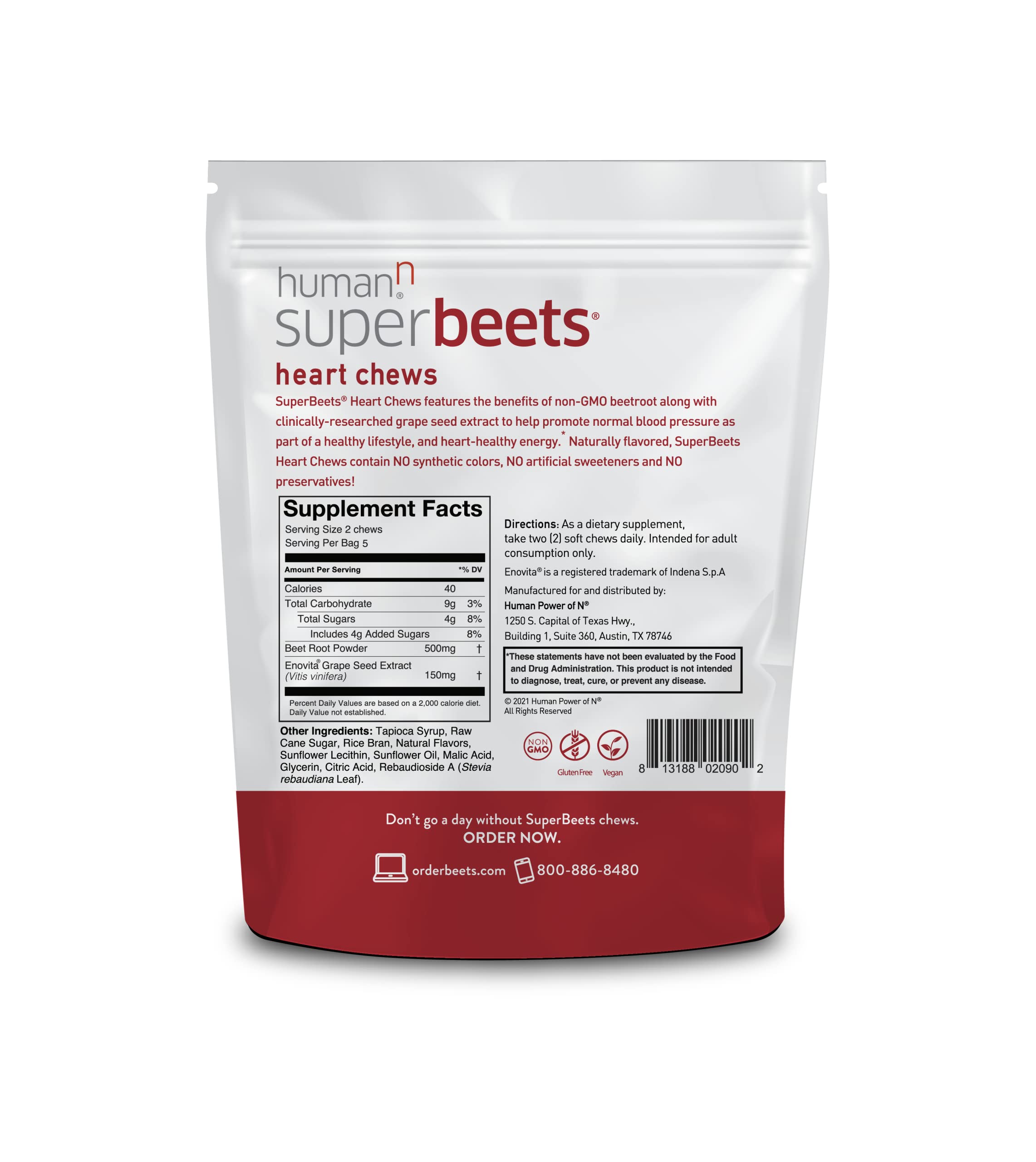 Grape seed extract for energy