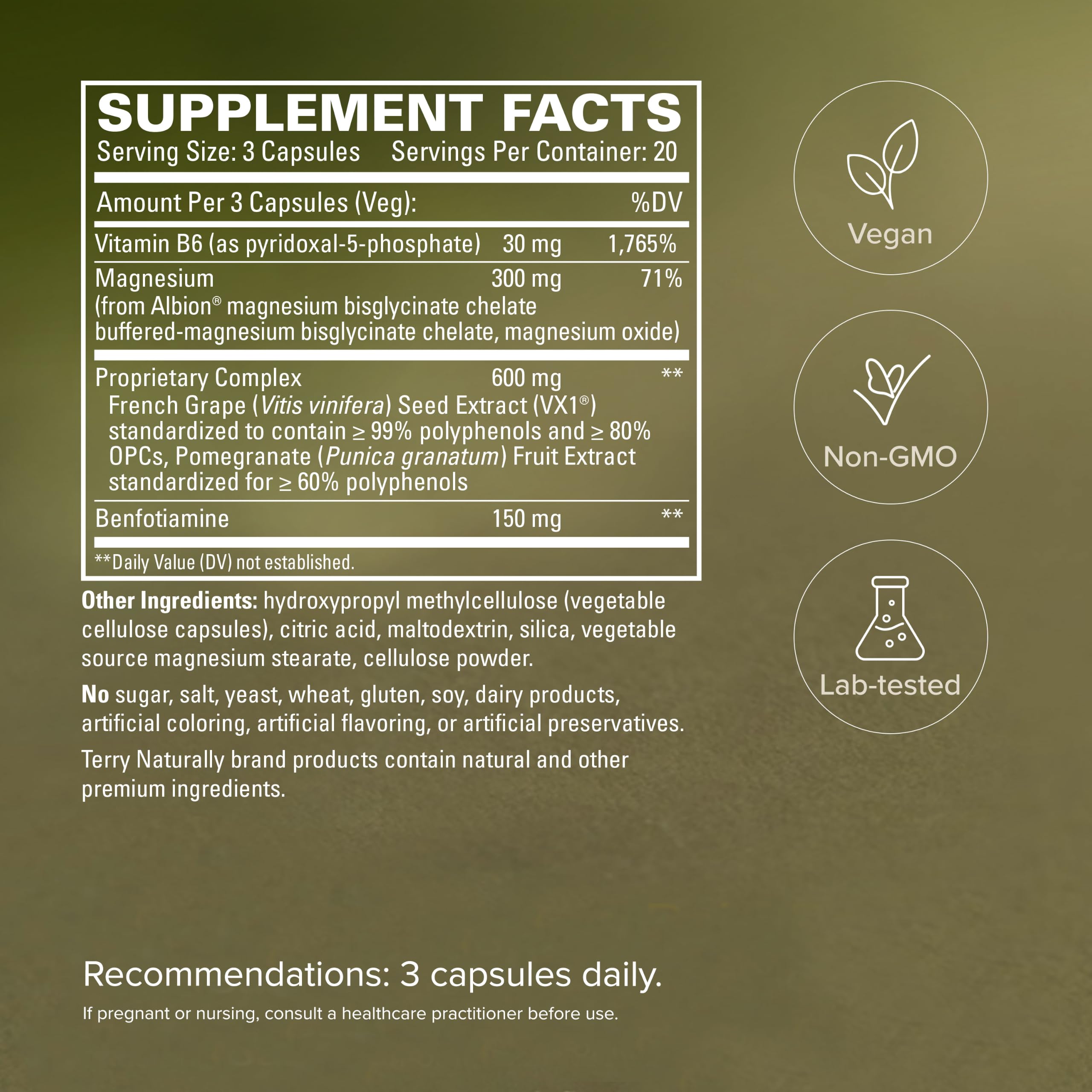 Grape seed extract for healthy blood flow