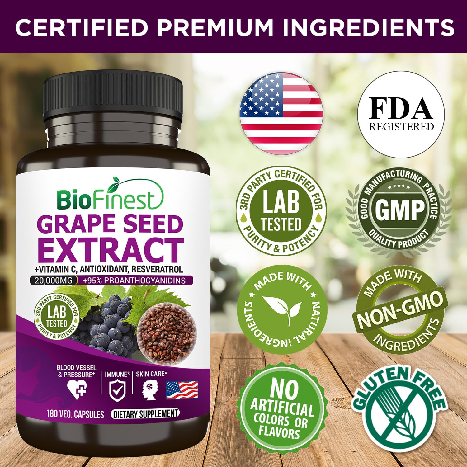 grape seed extract for healthy skin