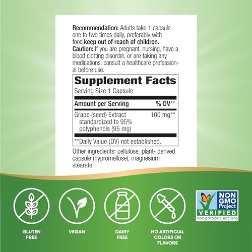 Grape seed extract for heart health