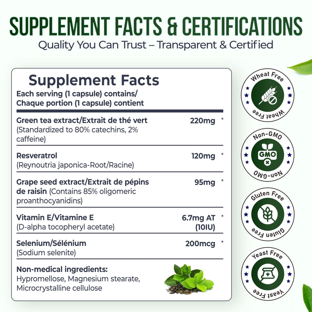 Grape seed extract for heart health