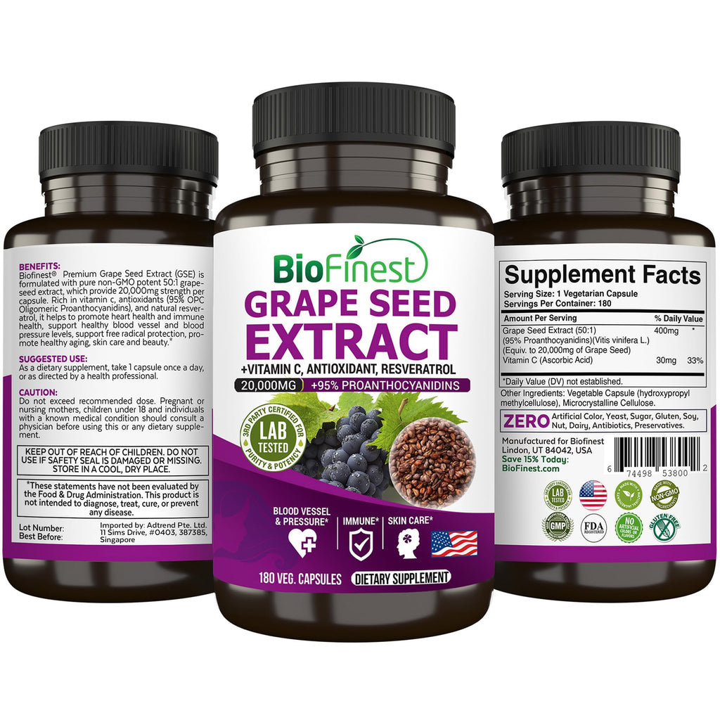 grape seed extract for skin care