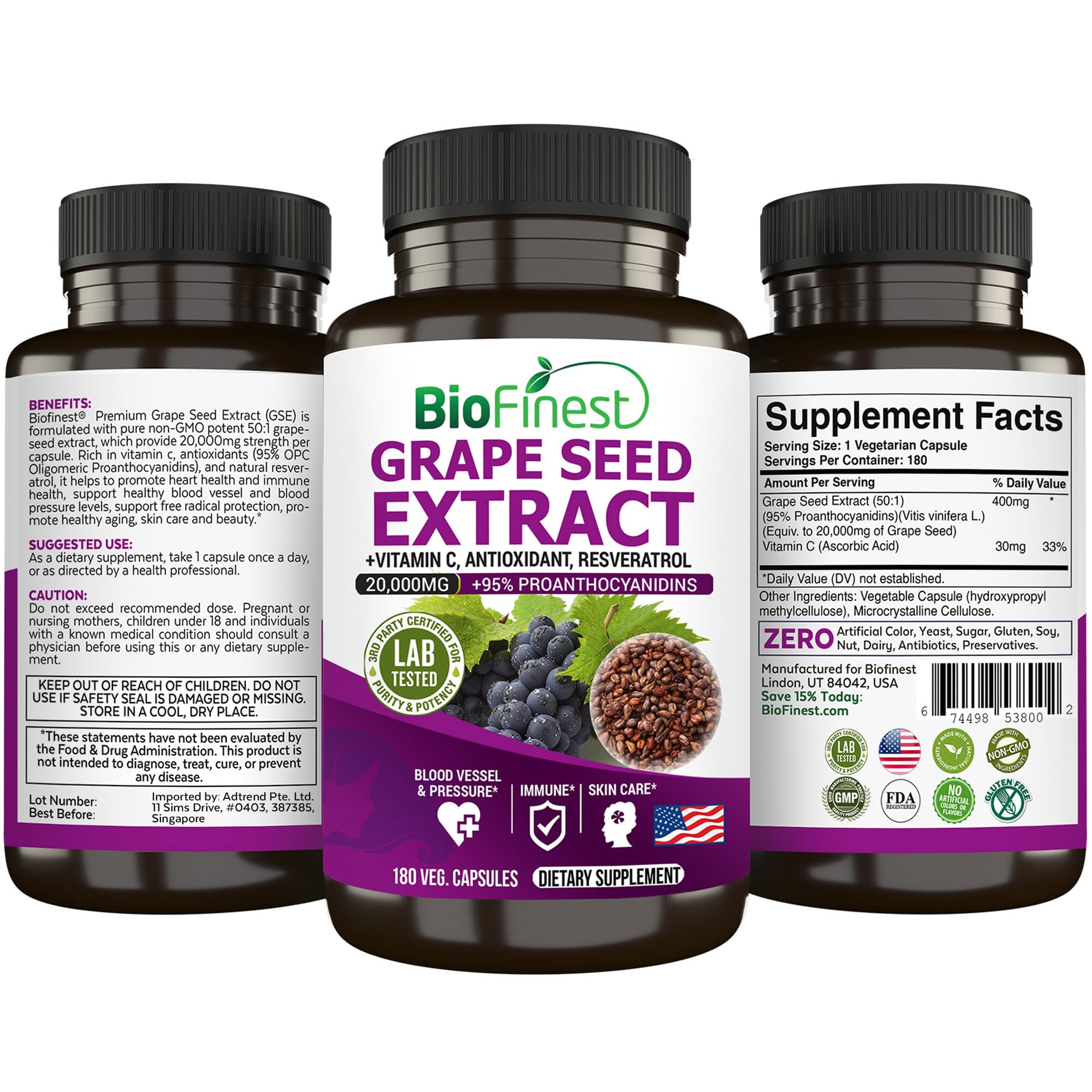 grape seed extract for skin care