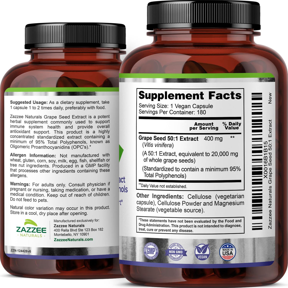 Grape seed extract for skin health