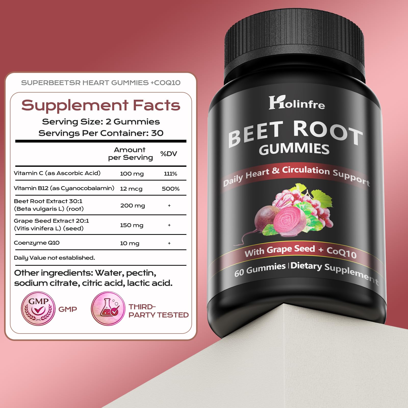 grape seed extract in beet root gummies
