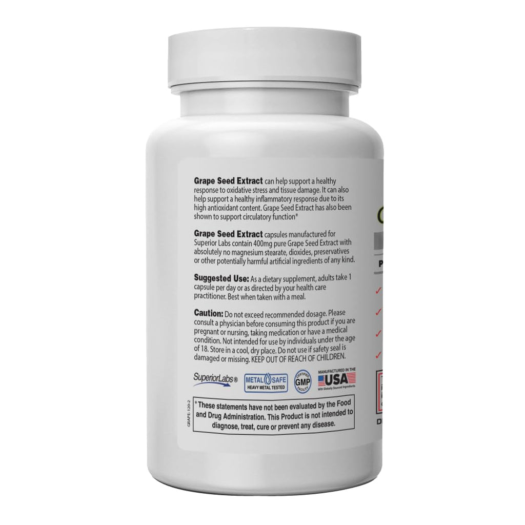 grape seed extract promotes healthy blood flow