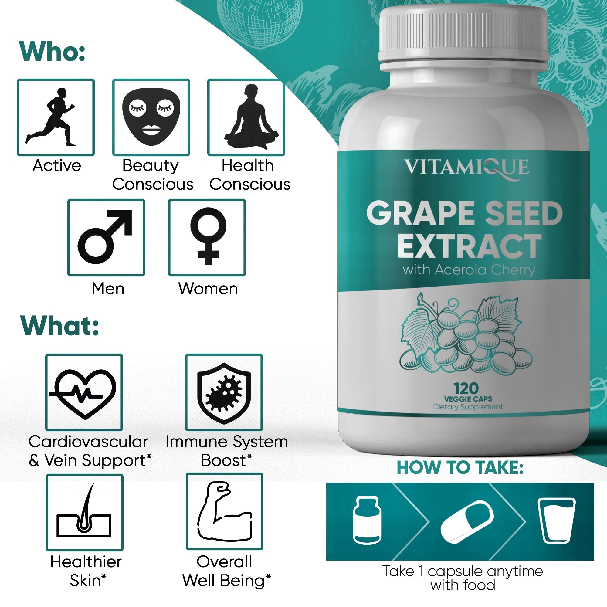 grape seed extract supplement for vitality