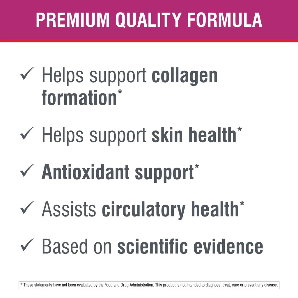 Grape seed extract supports collagen production